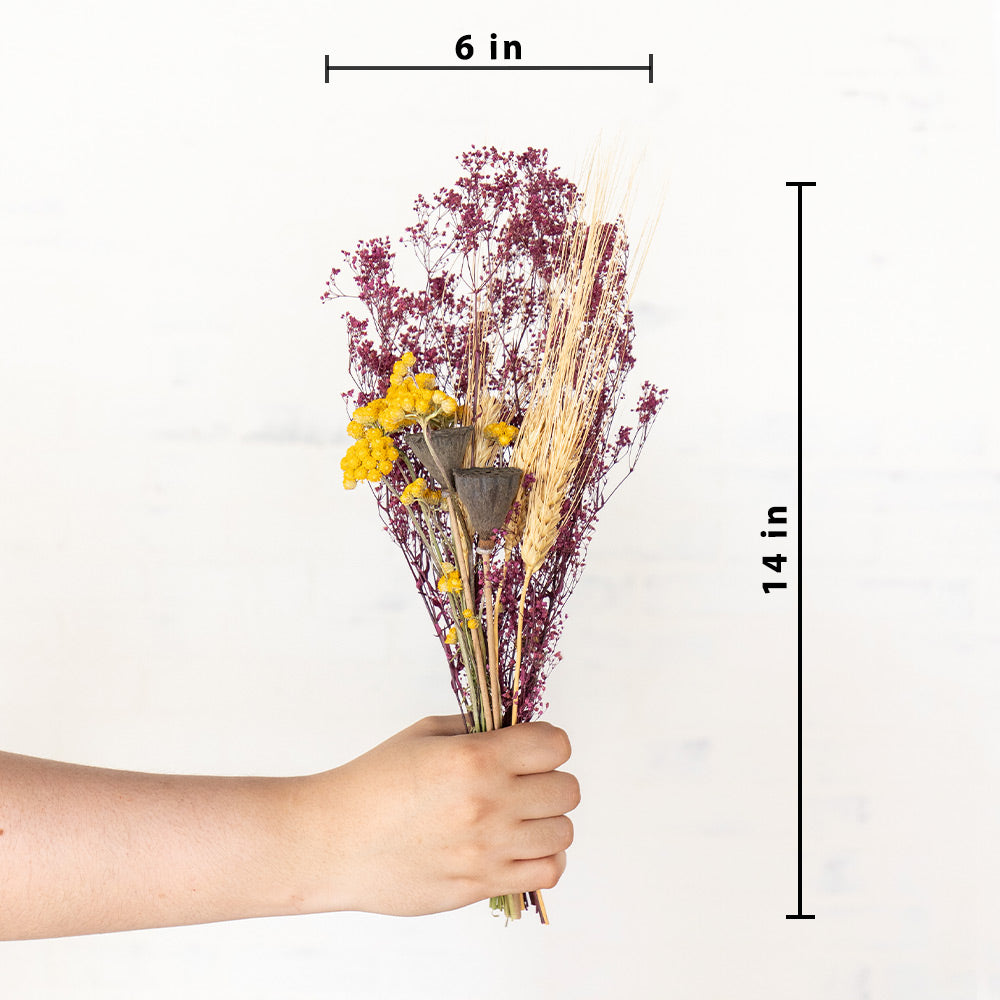 Mini Fall Bouquet - Hot Lavender – Twigs and Twines